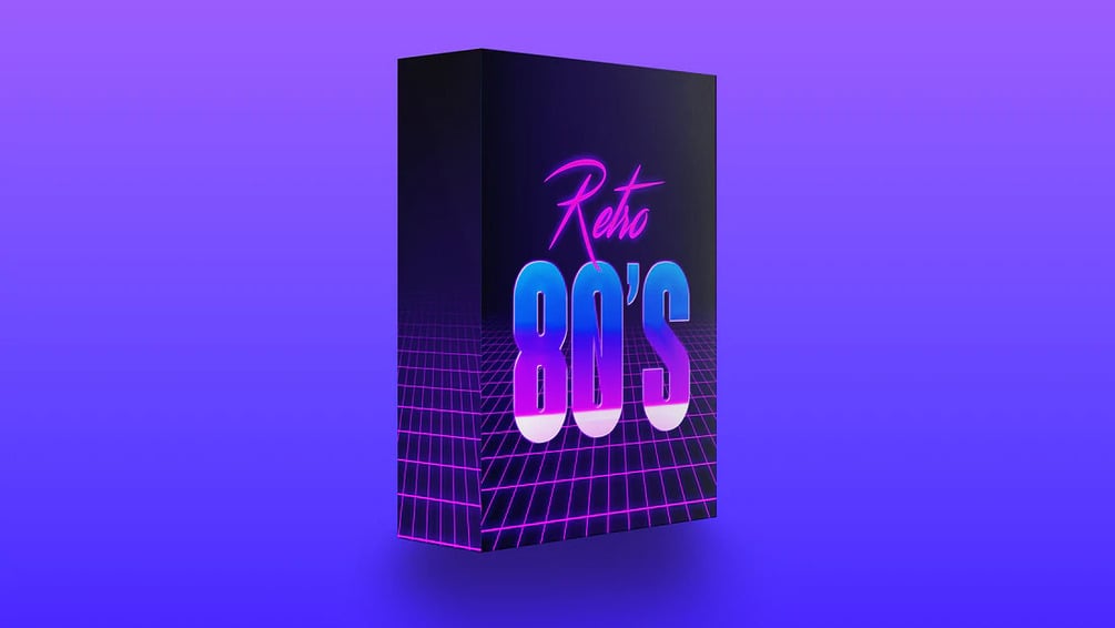 80s Retro Graphic Template for Adobe Photoshop CC