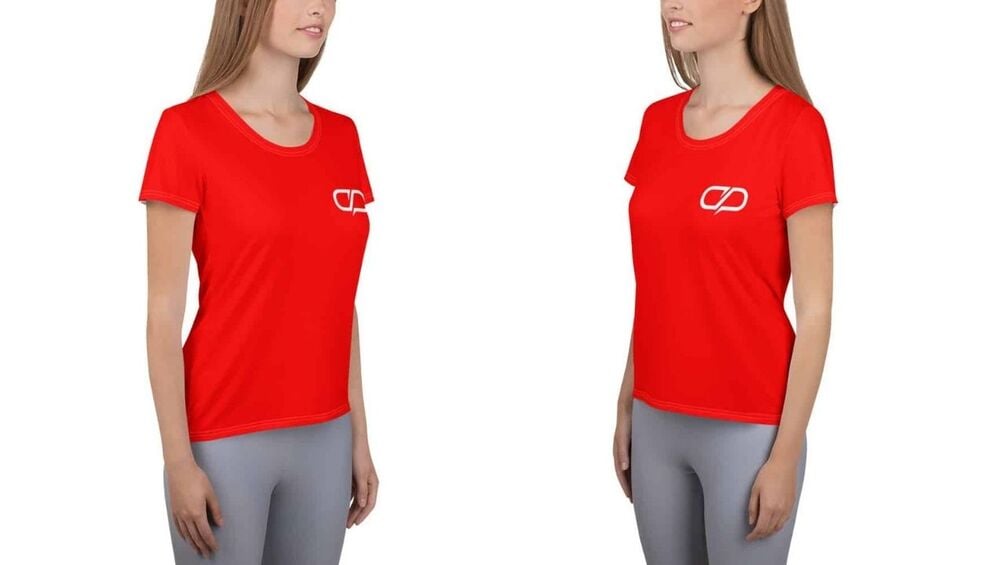 Coach Parry Women's Athletic T-Shirt - Red