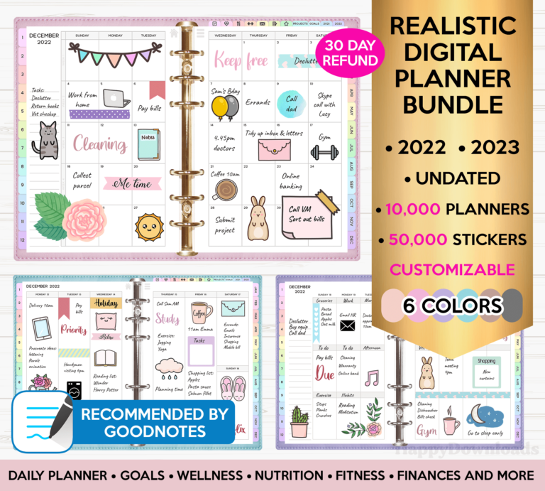 Digital Planner Bundle 2022-2023