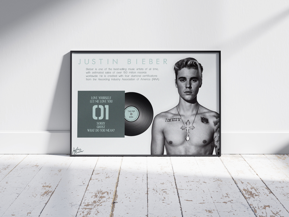 Justin Bieber Vinyl Design