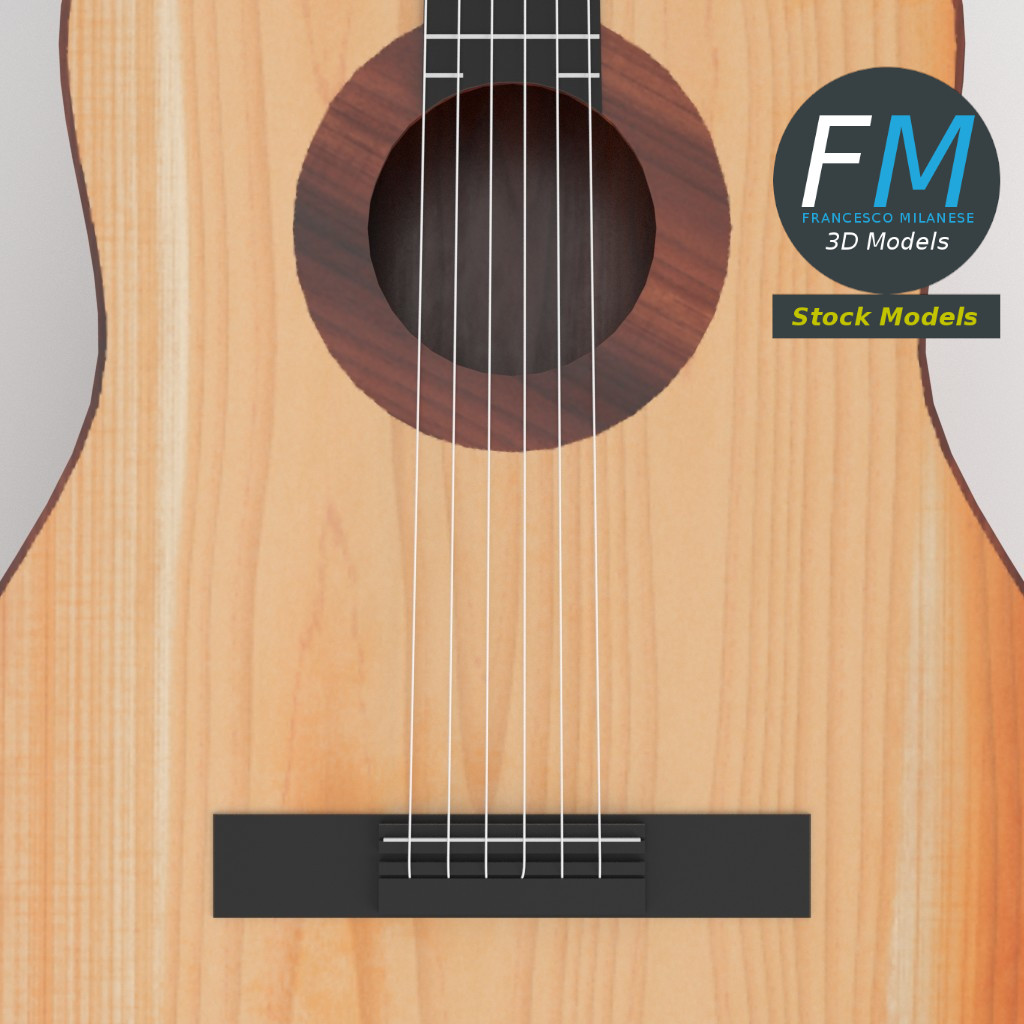 3D MODEL - Student classical guitar
