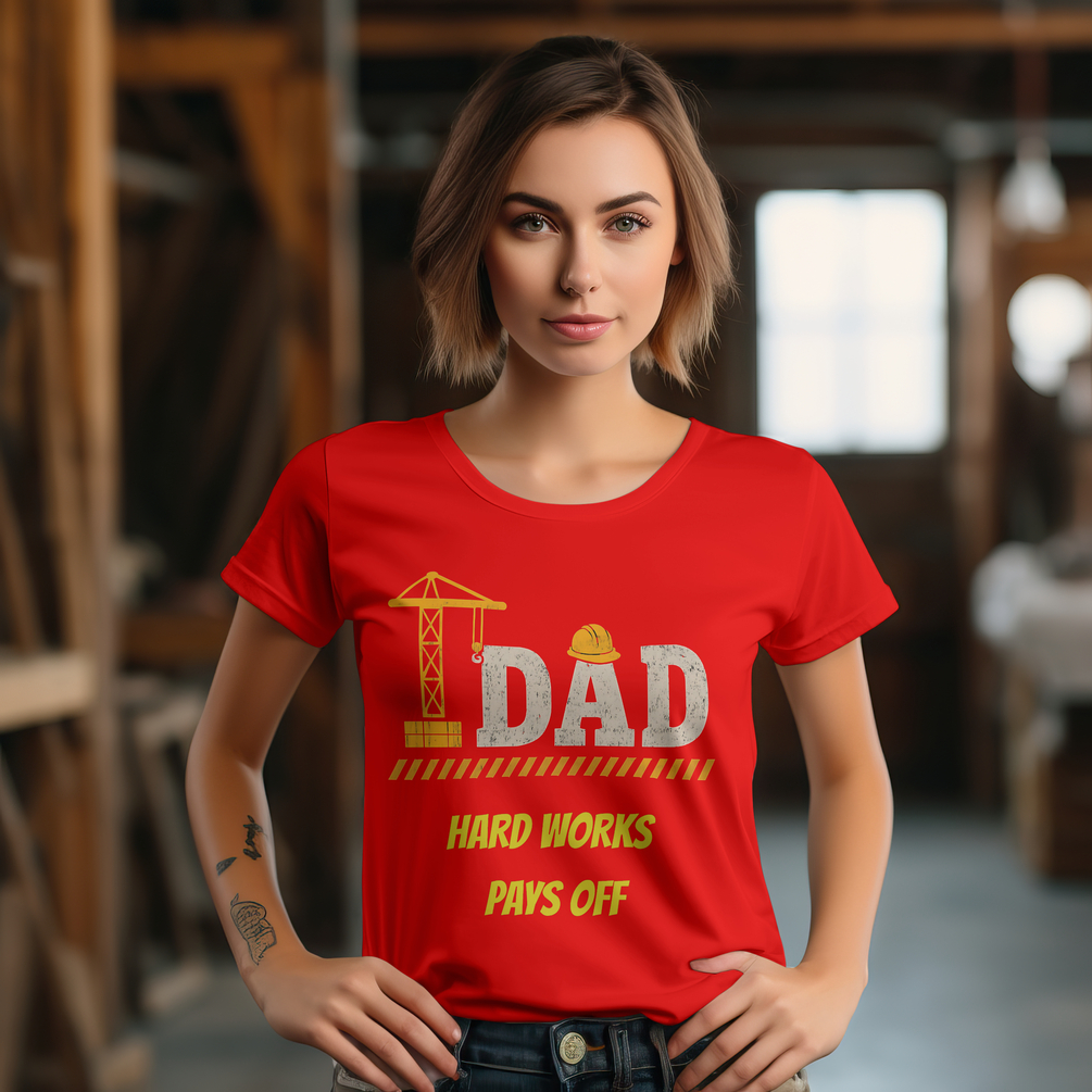 Dad "Hard Work Pays Off" PNG – Motivational Father’s Day T-Shirt Design ...