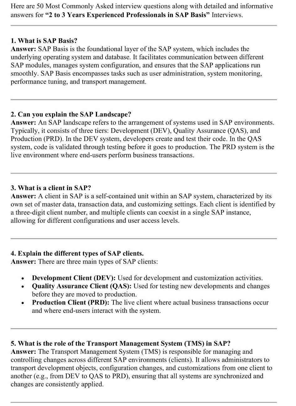 8 PDFs of ALL Types of Most Asked Interview Q&A (Scenario-Based ...
