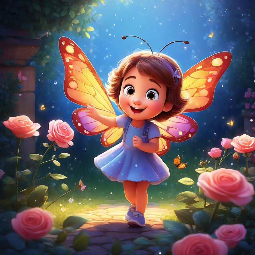 Story for kids 4_6 - Flutter the Butterfly's Big Discovery in the Garden