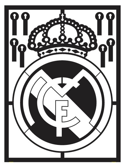 Logo Real Madrid Editable Laser Cut CNC, cricut, coreldraw, illustrador ...