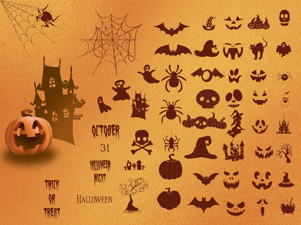 Halloween brush set - Haunted Strokes