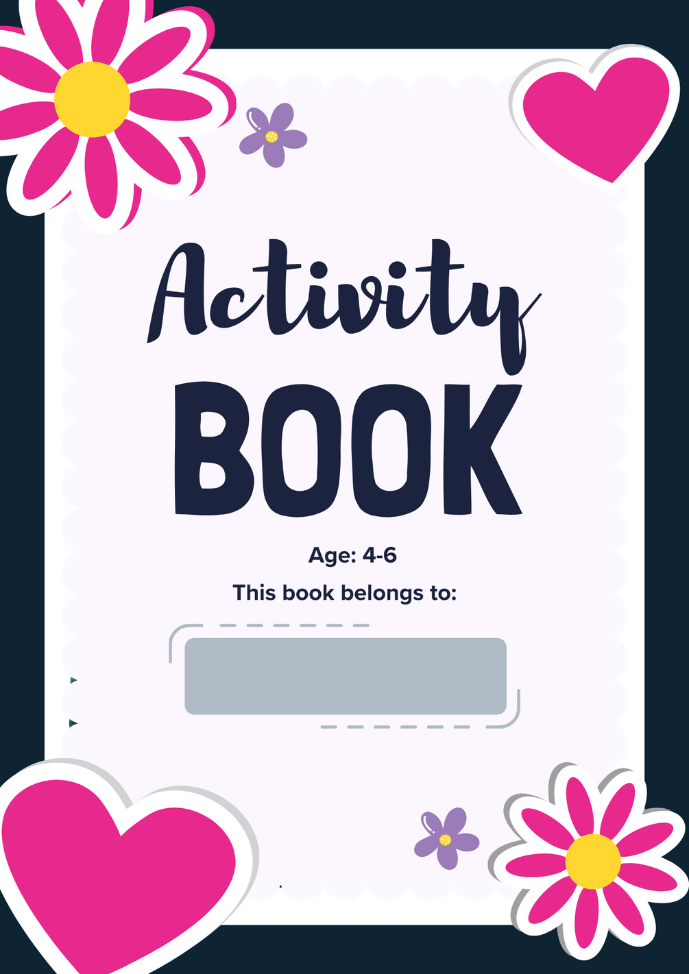 Animal Fun Activity Book: Early Finishers Worksheets (Ages 4-6)