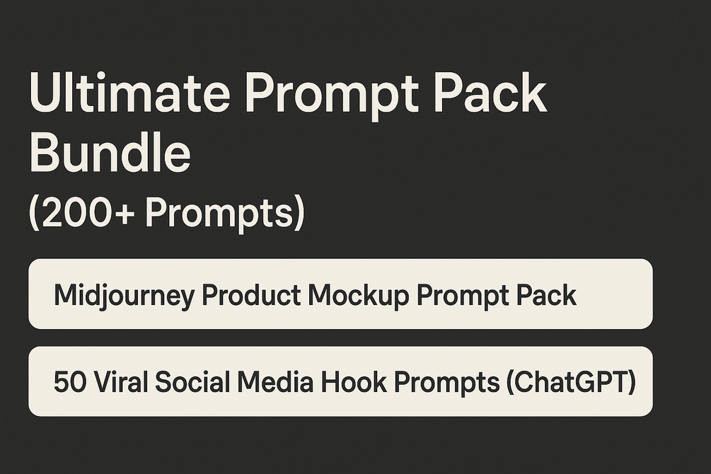 Ultimate Prompt Pack Bundle (200+ Prompts)