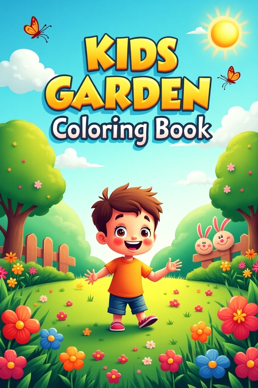Nature's Wonders: A Kids' Garden Coloring Book