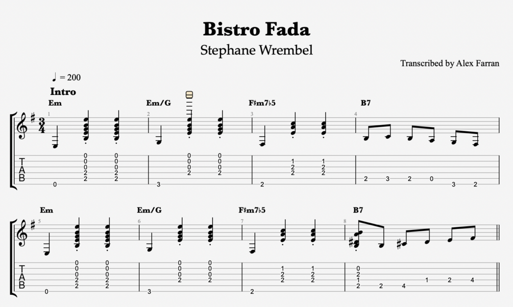"Bistro Fada" - Stephane Wrembel