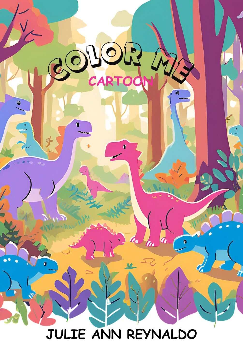 Dinosaurs color me book