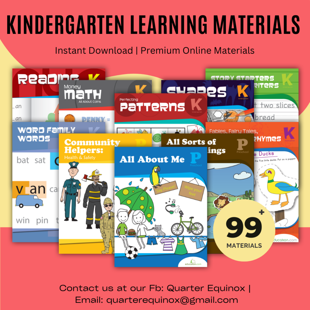 Kindergarten Learning Materials