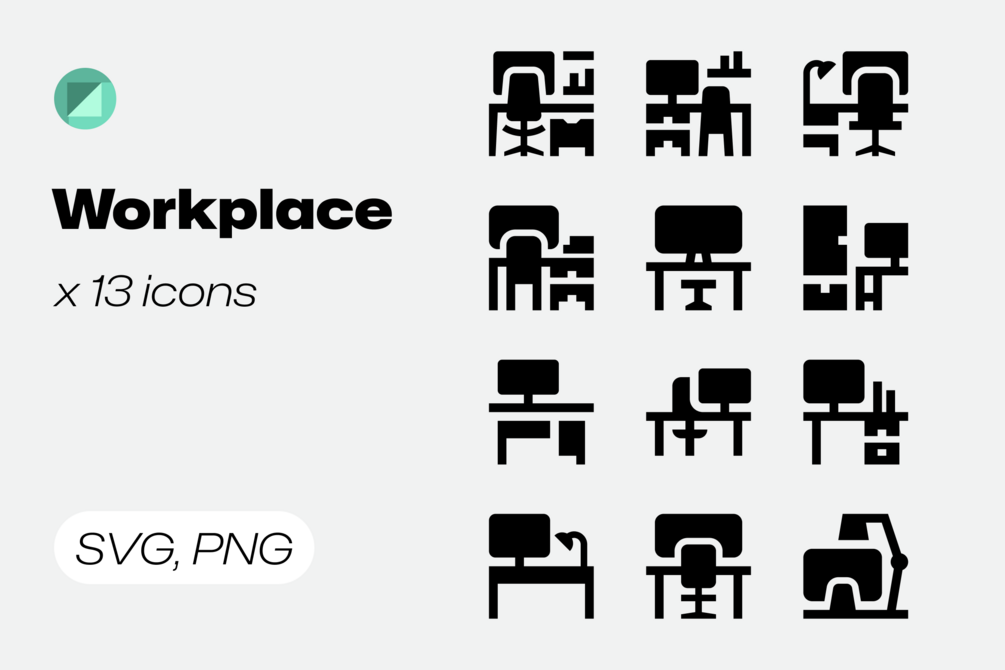Basicons / Solid / Workplace Icons