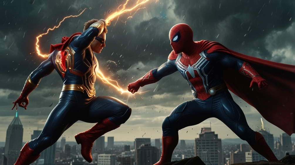 Spider-man vs Thor Face-Off! 💥🦸‍♂️⚔️
