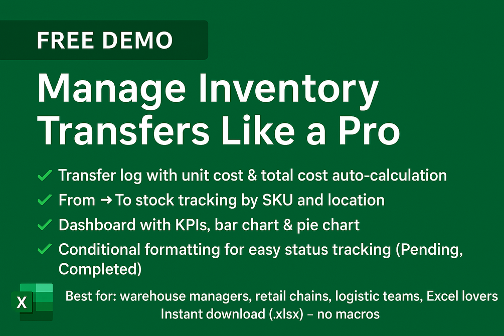 Inventory Transfer & Stock Tracker (DEMO)