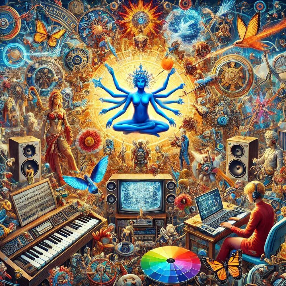 Eye-Catching and Colorful AI-Generated Fan-Art Movie Illustration