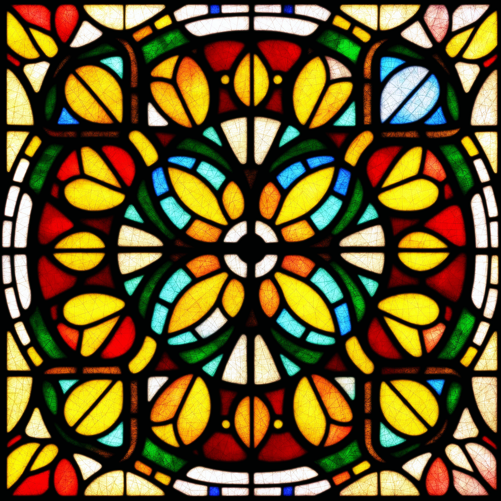 Ethereal Elegance - Seamless Stained Glass Texture Pack. 2K. (X20 Images)