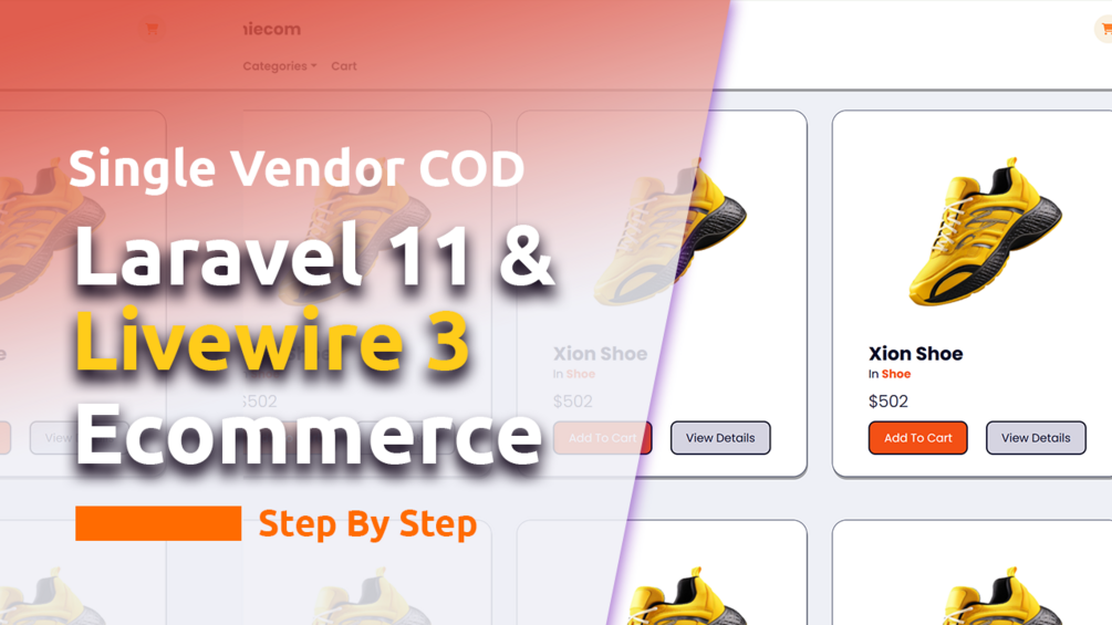 Miniecom - Single Vendor Ecommerce Using Laravel 11 & Livewire 3
