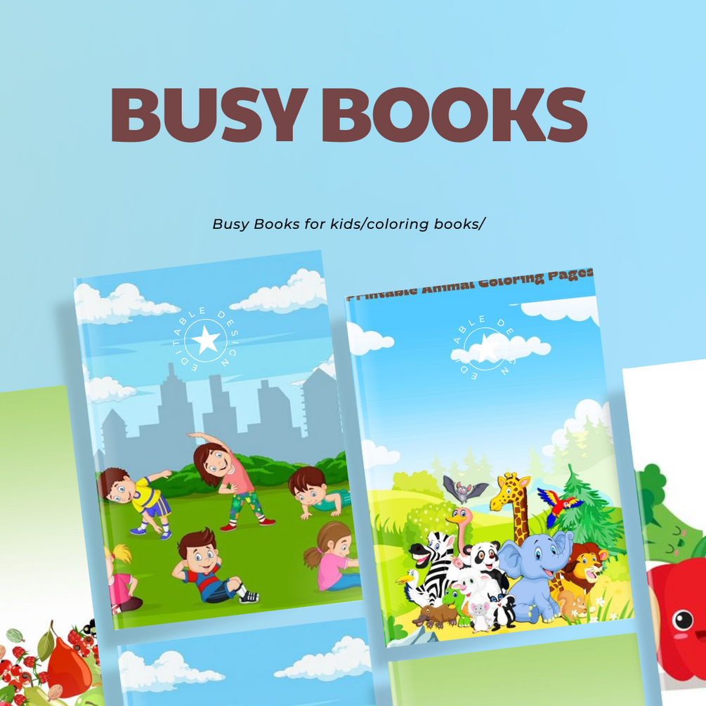 Busy Bundle Coloring Books for Kids