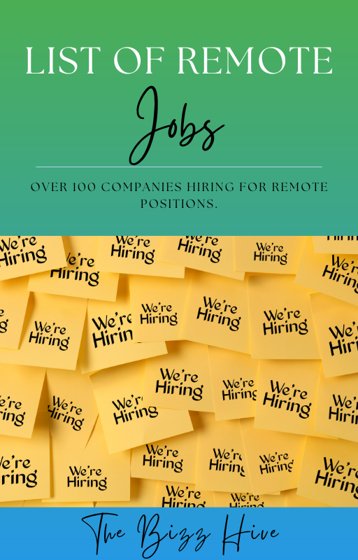 Remote Job List w/ BONUS
