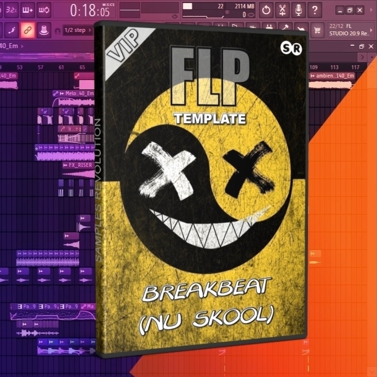 [FL Studio Project] Breakbeat Nu Skool (FLP) 😈 TEMPLATE ☀