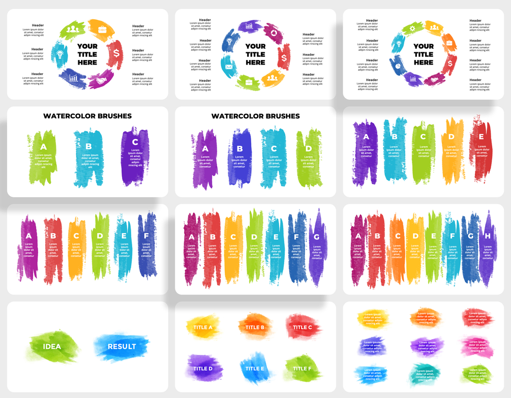Free Watercolor Brush Strokes PowerPoint Presentation Templates ...