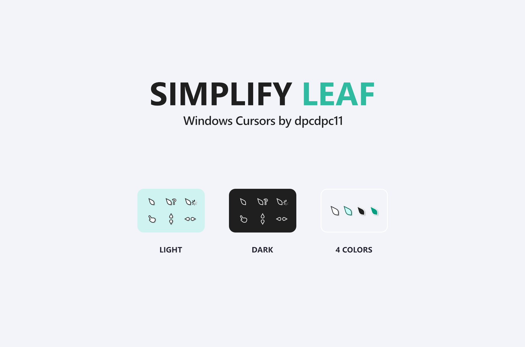 Simplify Leaf Cursor - New Colors Update! - dpcdpc11