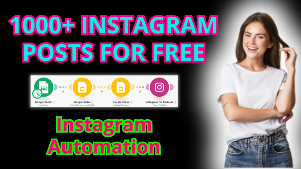How to Automate 1000x Instagram Posts for Free | ChatGPT, Canva and Make.com