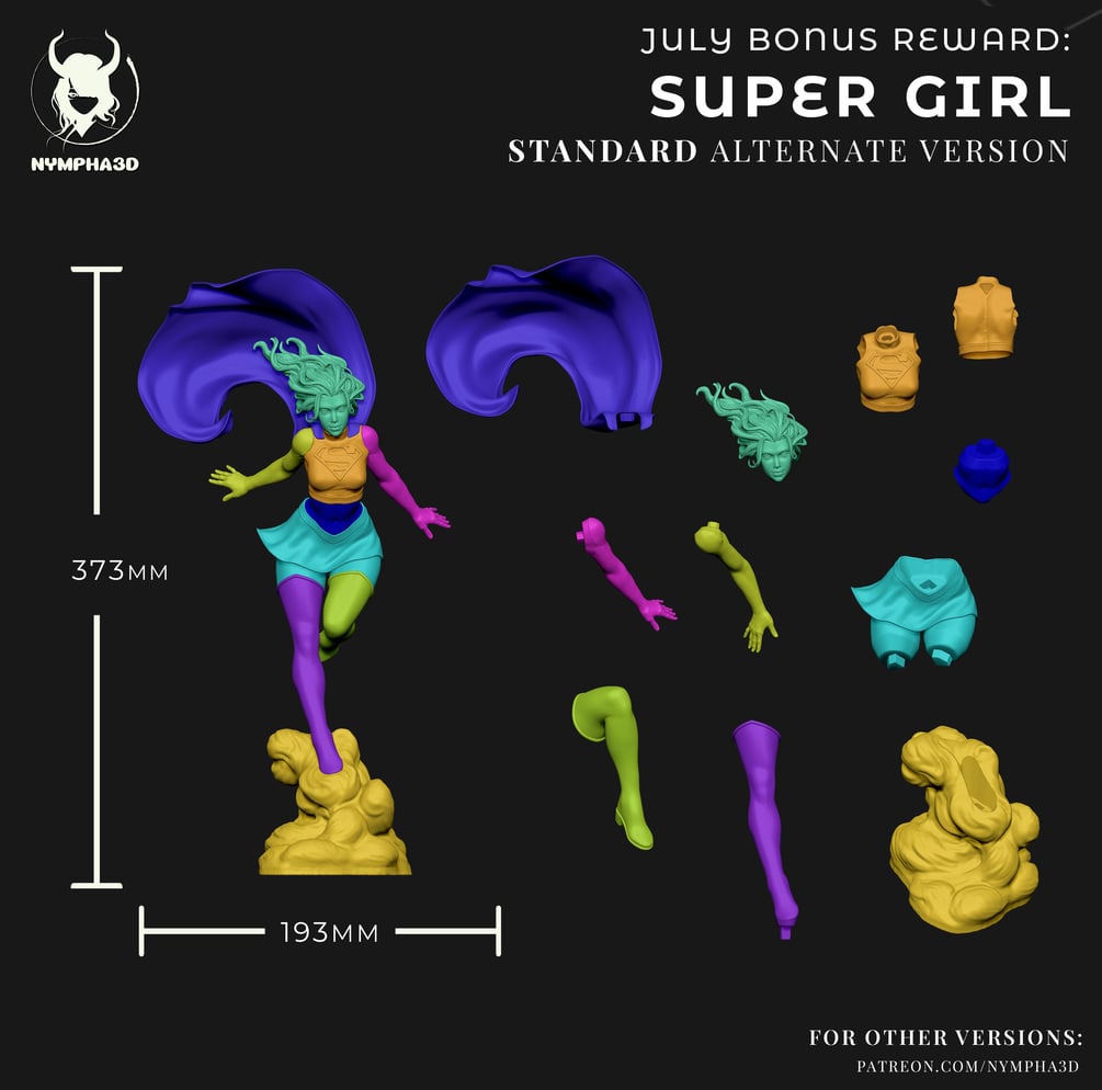 Supergirl (DC Comics) STL for 3D Printing