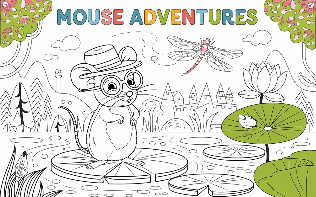 "Mouse Colouring Fun"