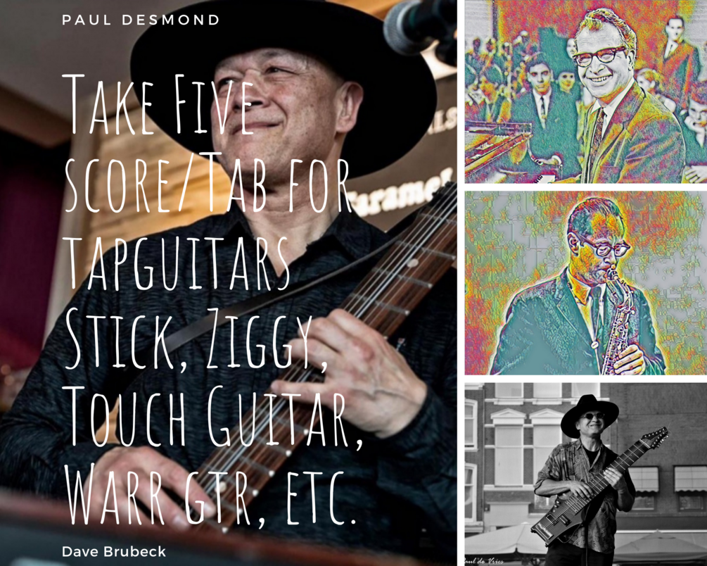 Take Five (Em) Score/Tab for 10 & 12 string Tapgtrs (Stick, Ziggy, etc ...