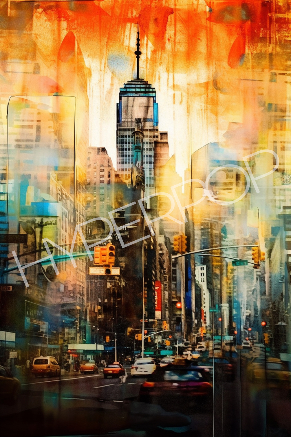 Morning In New York City Abstract, digital art for sale, digital ...