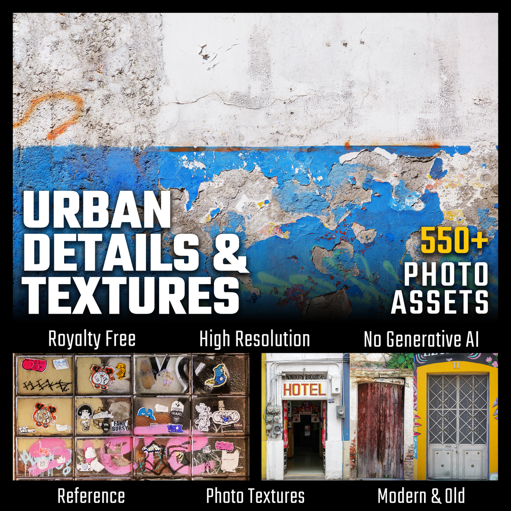 Urban Textures & Details: Photo Reference Pack