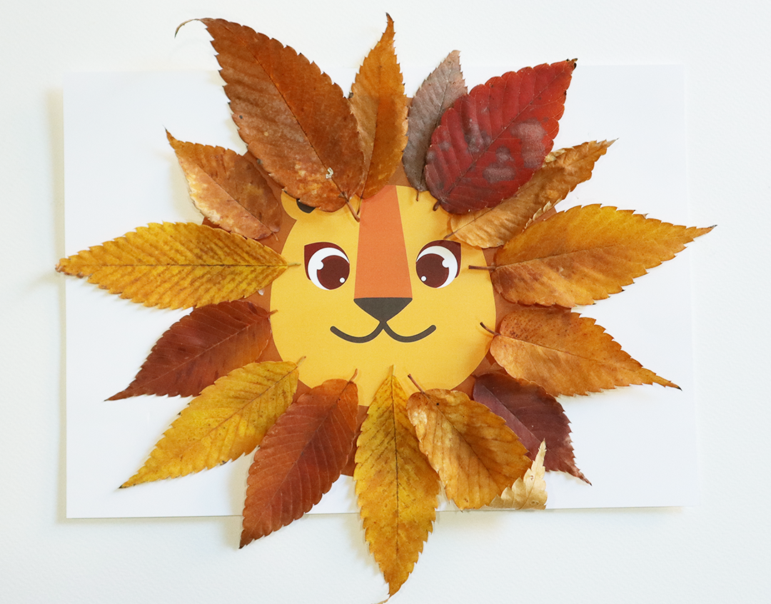Leaf Animal Craft for Kids - Printable PDF