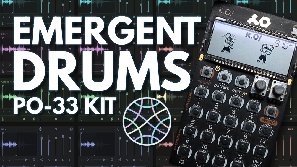 PO-33 backup file & sample pack: EMERGENT DRUMS