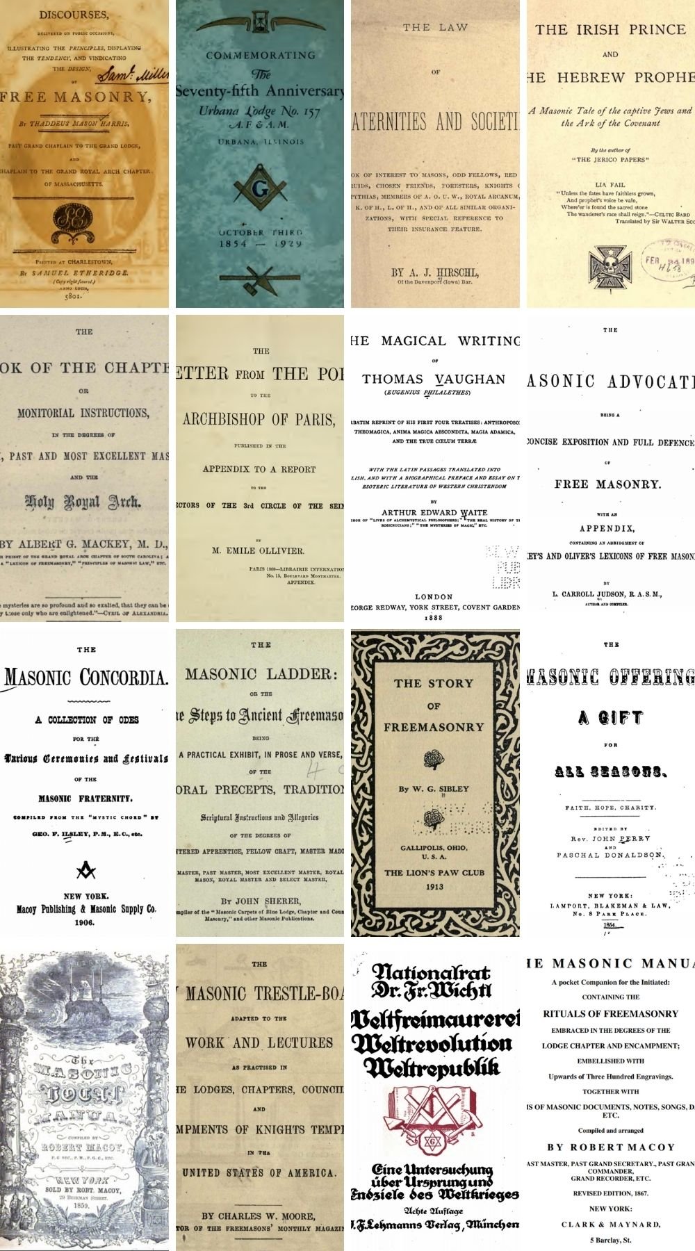 The Great Masonic Library (340+ Rare & Out-of-Print Masonic Books)