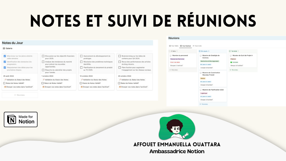 Notes et Suivi de Réunion