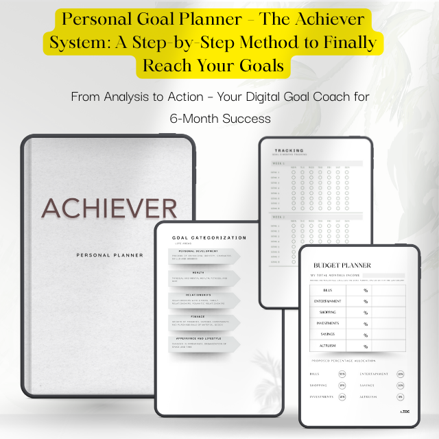 ACHIEVER: Personal Goal Planner – Step-by-Step Goal System