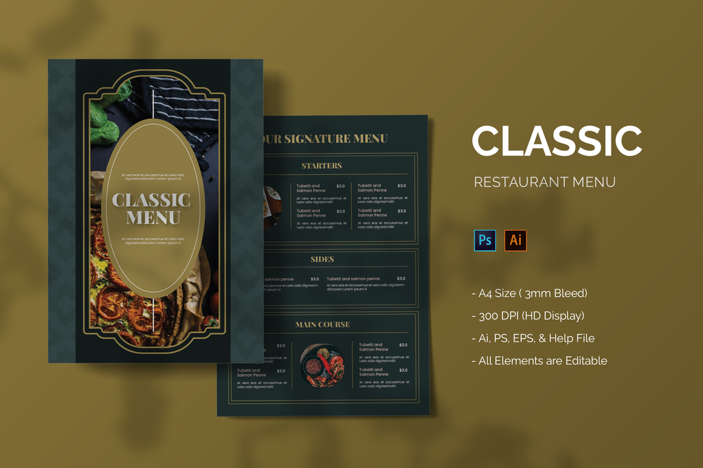 Classic - Food Menu