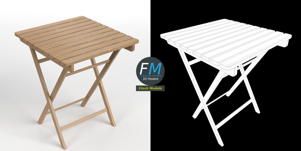 3D MODEL - Garden table