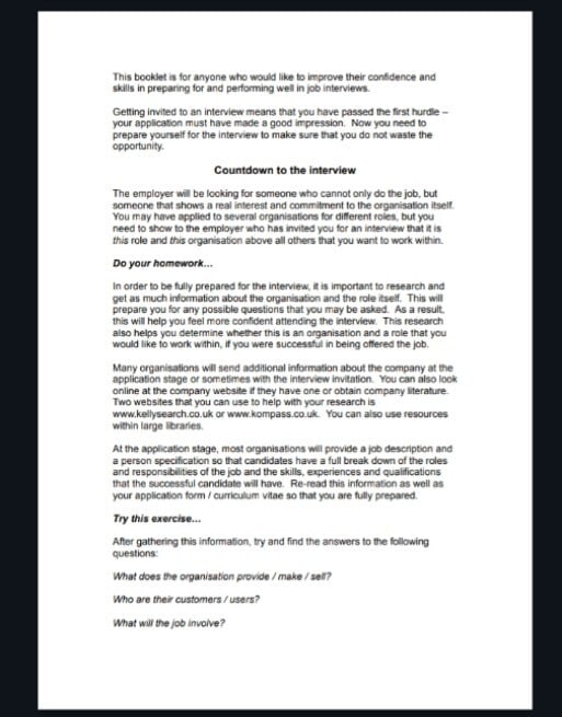 HOW TO ACE ANY JOB INTERVIEW