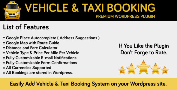 Vehicle Booking PRO