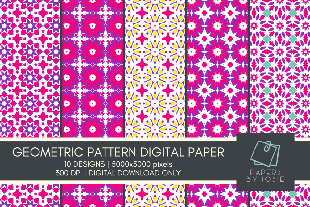 Multicolor Geometric Pattern Digital Paper