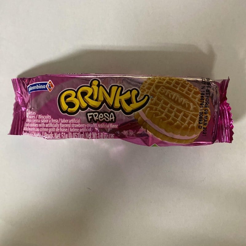Pack of 100 Colombina Brinky Strawberry
