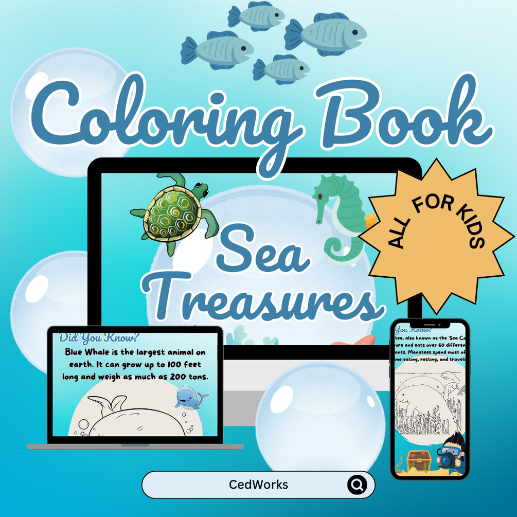 Sea Treasures Coloring Book