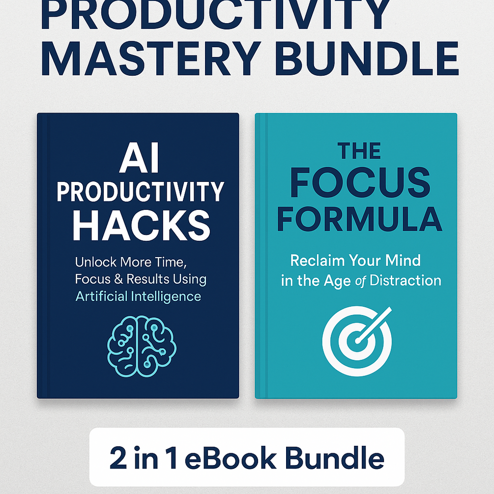 Productivity Mastery Bundle Unlock Focus Efficiency With Ai