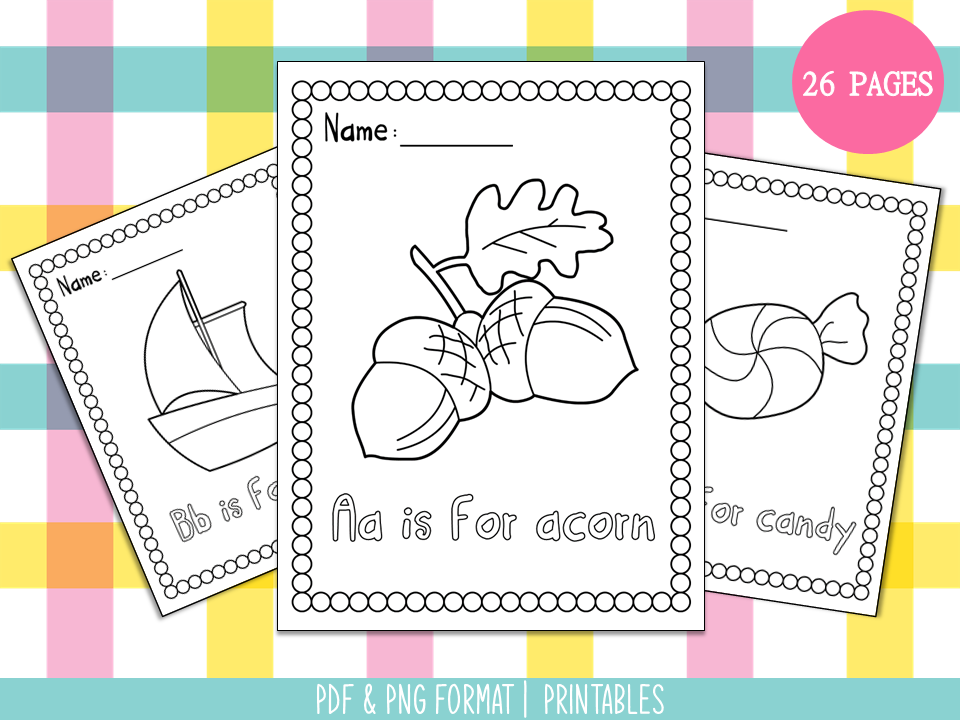 ABC Coloring Pages for Kids