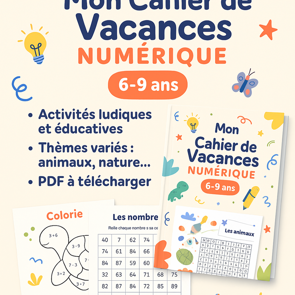 Vacances Futées – Apprendre en s’amusant (6–9 ans)