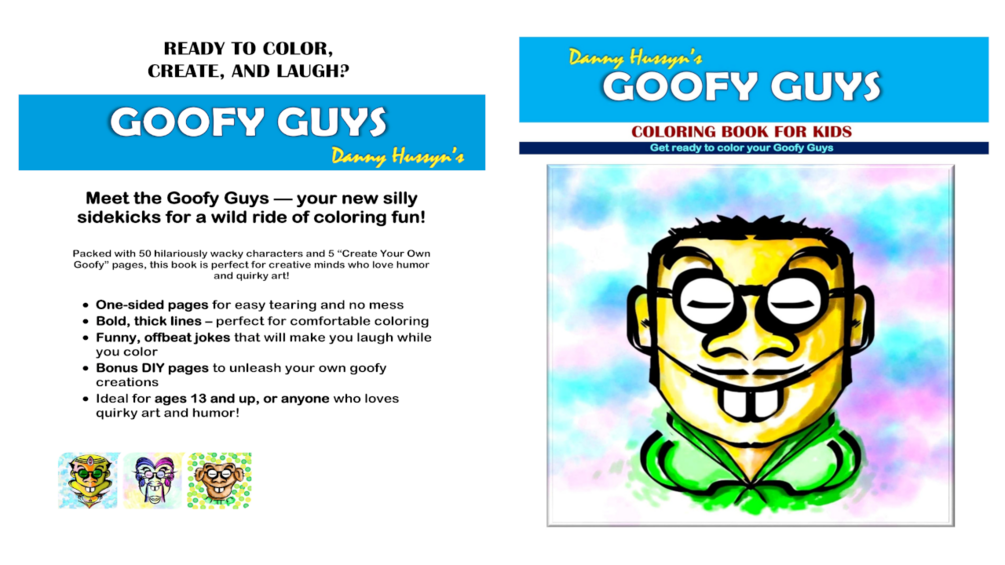 Goofy Guys: Coloring Book For Kids