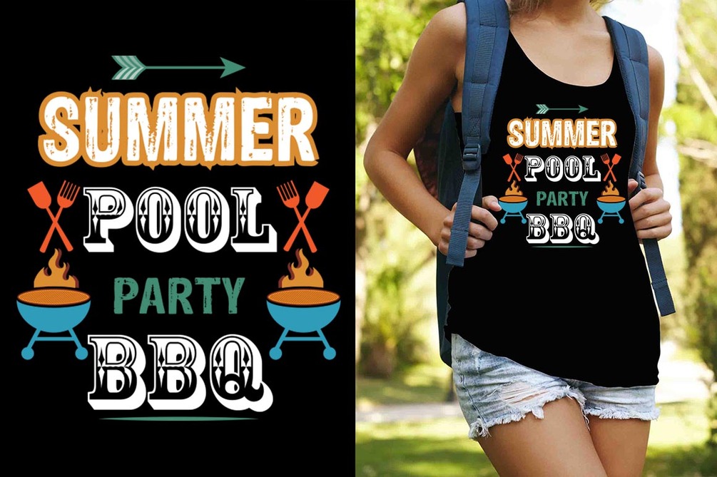 Summer Pool Party BBQ Amazing T-Shirt Designs